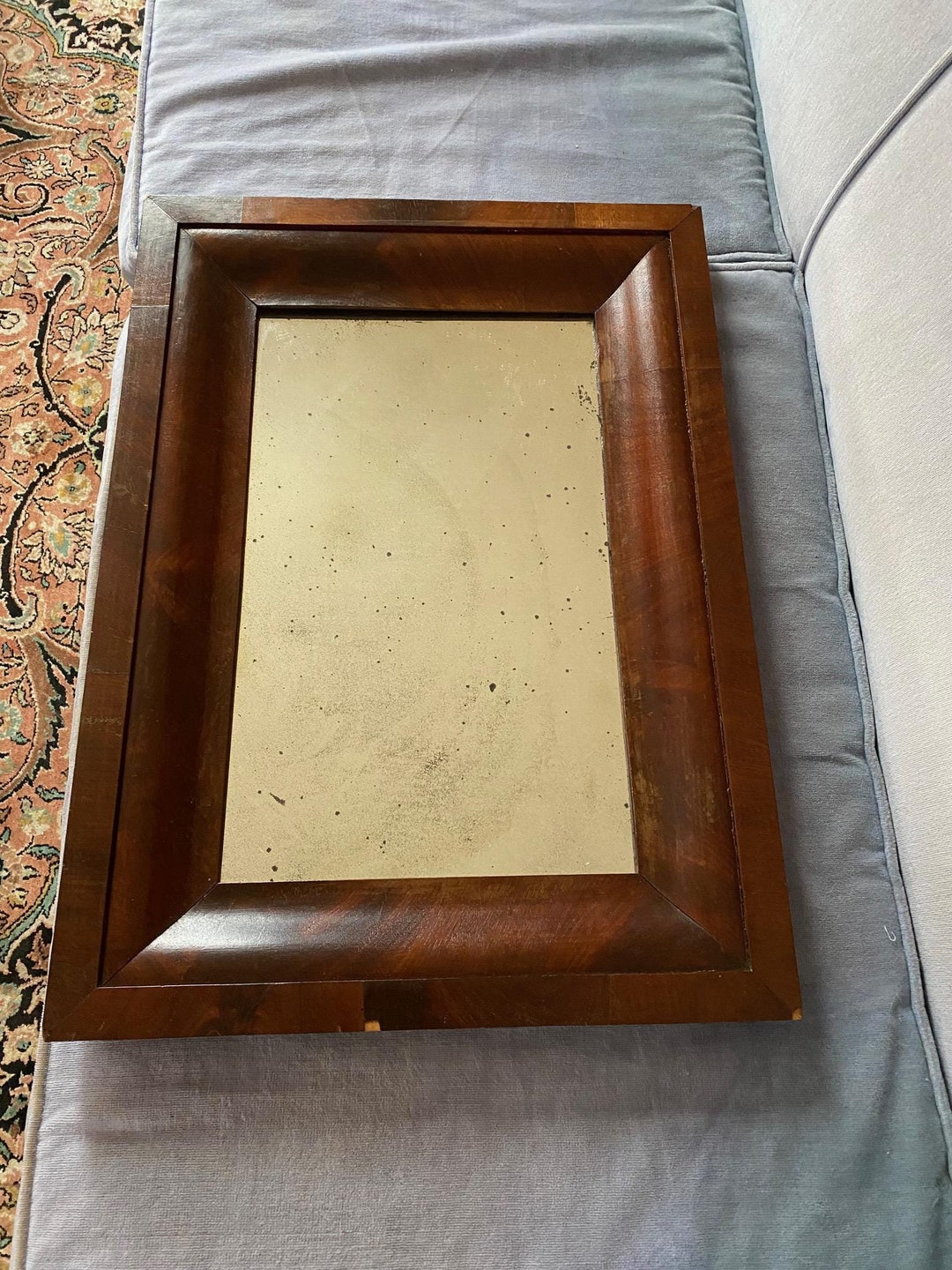 Rectangle Wood Mirror. Hanging Wood Mirror. Vertical Wall Mirror ...