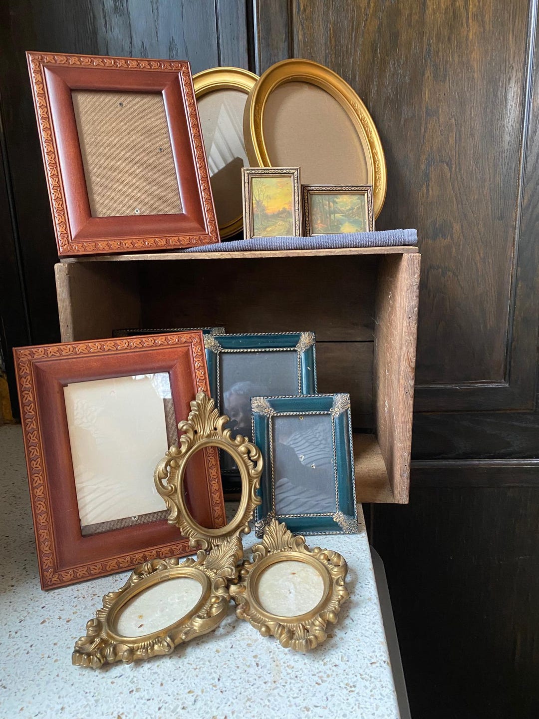Choice. Matching Frames. Sets Vintage Assorted Frames W Glass ...