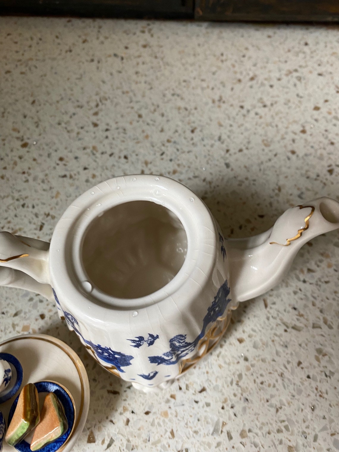 Cardew Blue Teapot. Blue White Teapot. Small English Chinese - Etsy