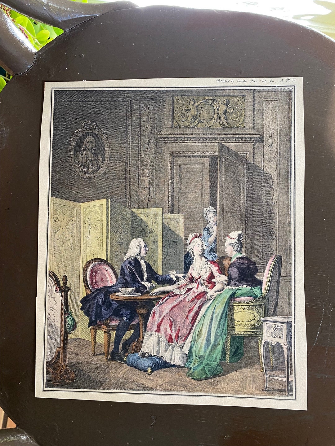 Victorian Lithograph. Catalda Fine Arts Print NYC. European Courtship ...