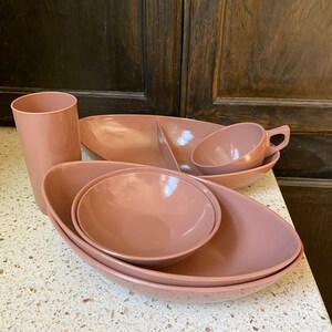Mauve Melmac Serving Bowls. Mauve Mar-crest Dishes. Plastic Mauve Retro ...