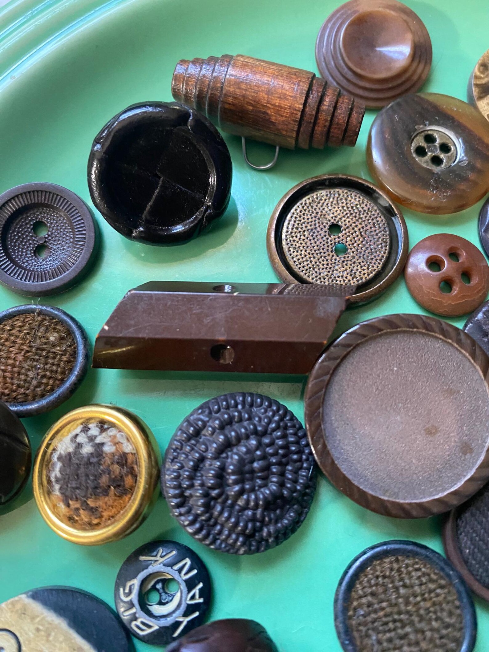 Unique Brown Buttons. Vintage Brown Buttons. Sold in Sets of 10 ...