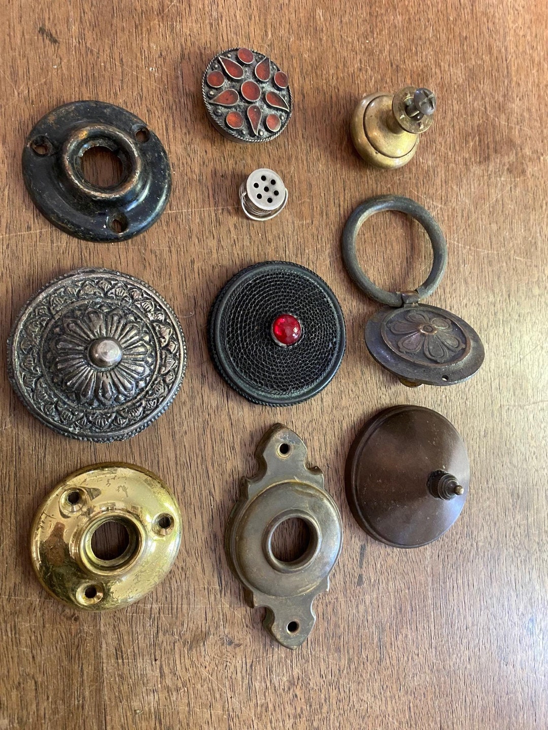 10 Round Pieces of Metal. Round Metal Art Projects. Distressed Metal ...