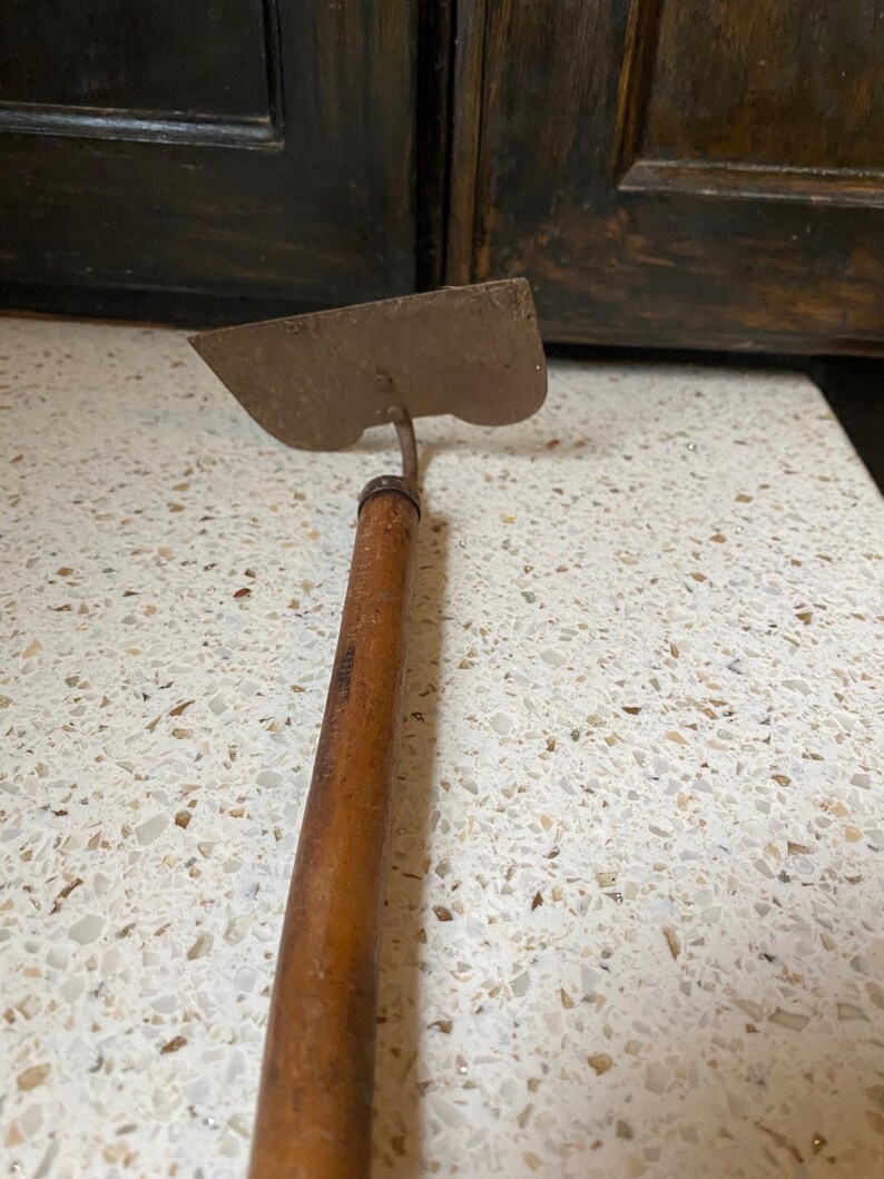 Mini Old Garden Tool. Miniature Small Hoe. Vintage Long Handle. Vintage ...