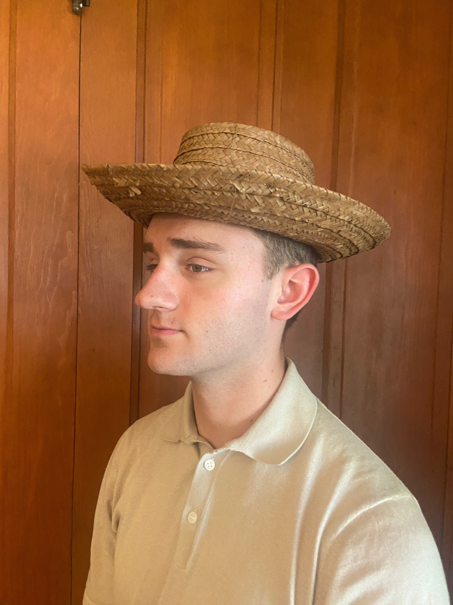 Straw Panama Hat. Men's Vintage Straw Hat. - Etsy