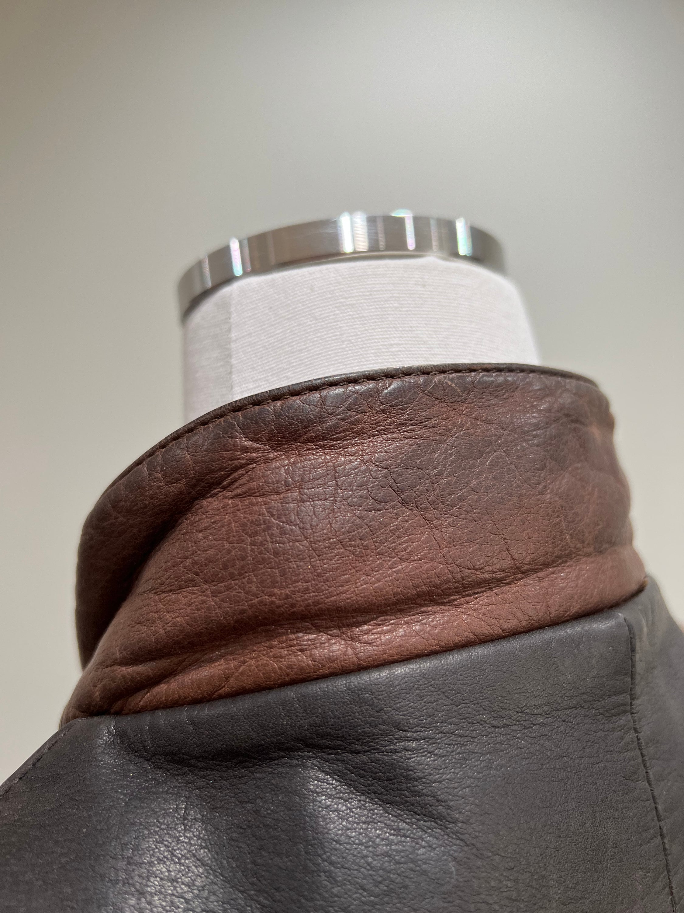 1980s New Wave Mens Brown Leather Vest - Etsy