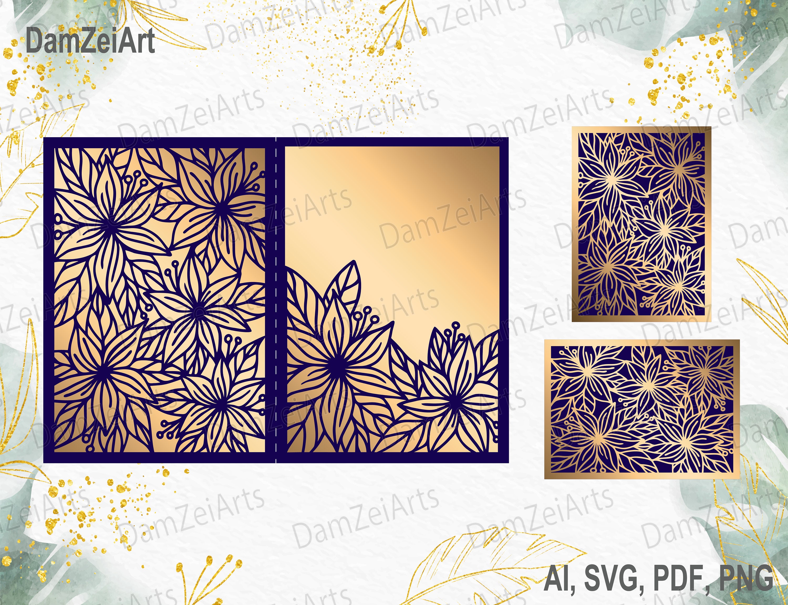 Laser Cut Pocket Folder Template