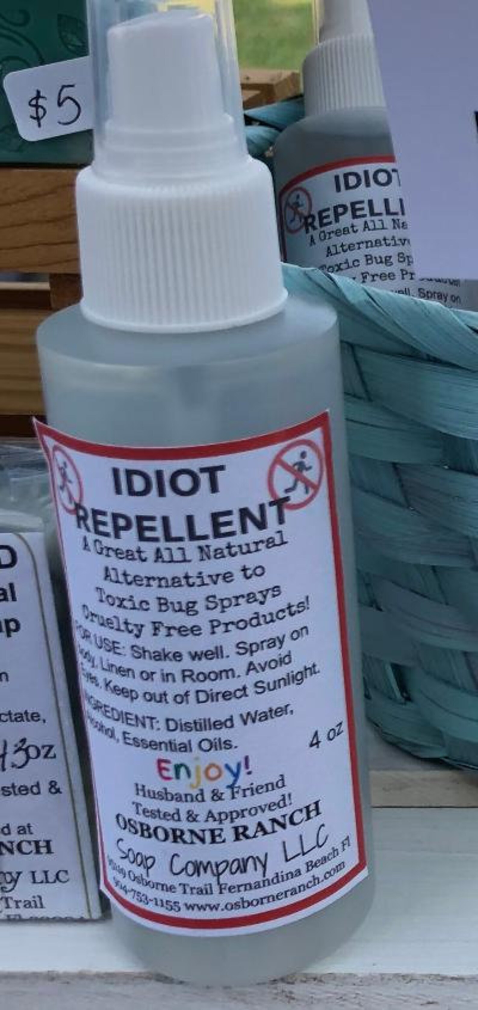 IDIOT REPELLENT All Natural Bug Repellent Spray Repellent - Etsy UK