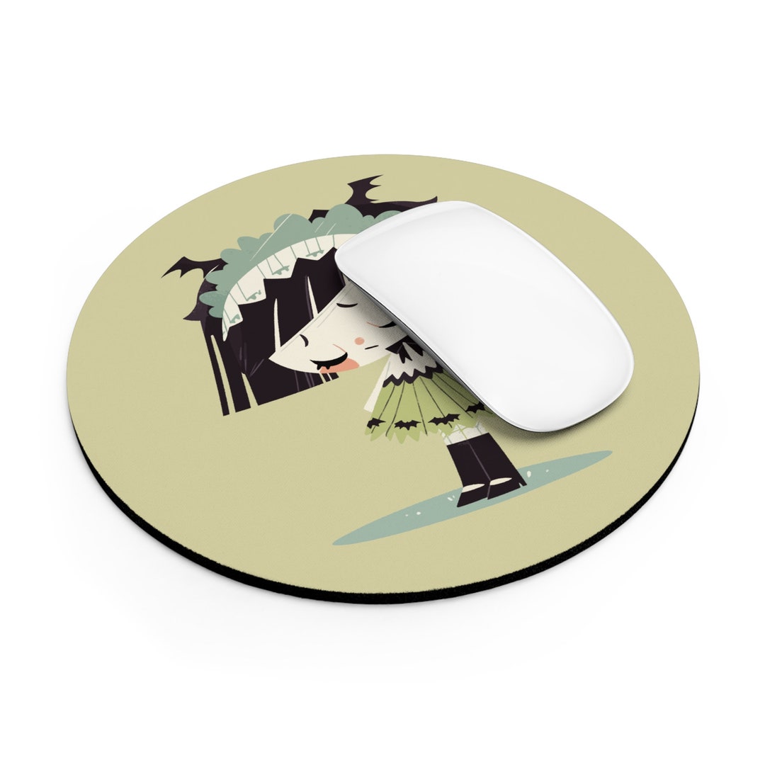 Sad Girl Halloween Mouse Pad, Kawaii Goth Office, Kawaii Accessories - Etsy