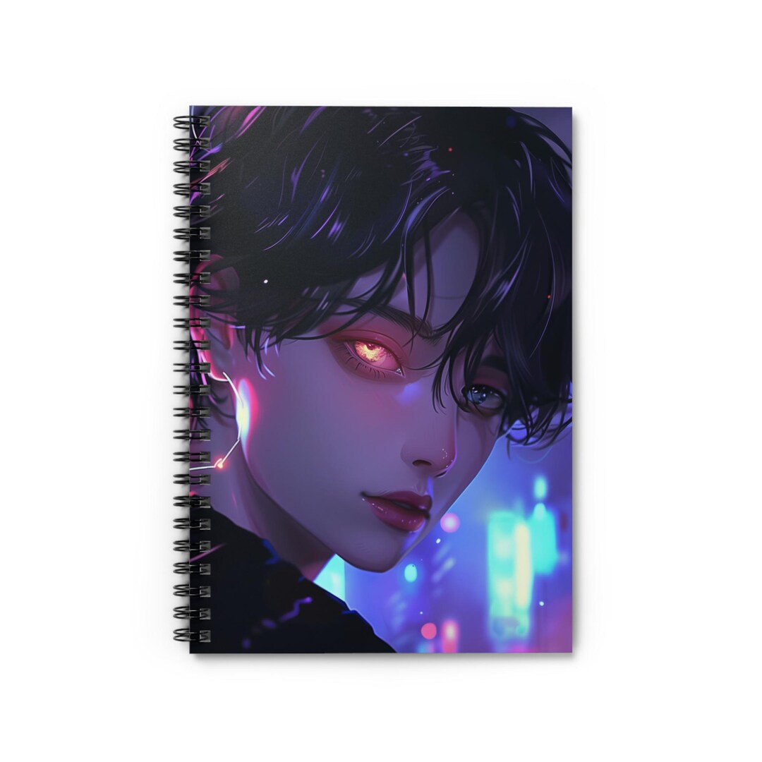 Anime Boy Spiral Notebook, BTS Inspired Homework, Jungkook College ...
