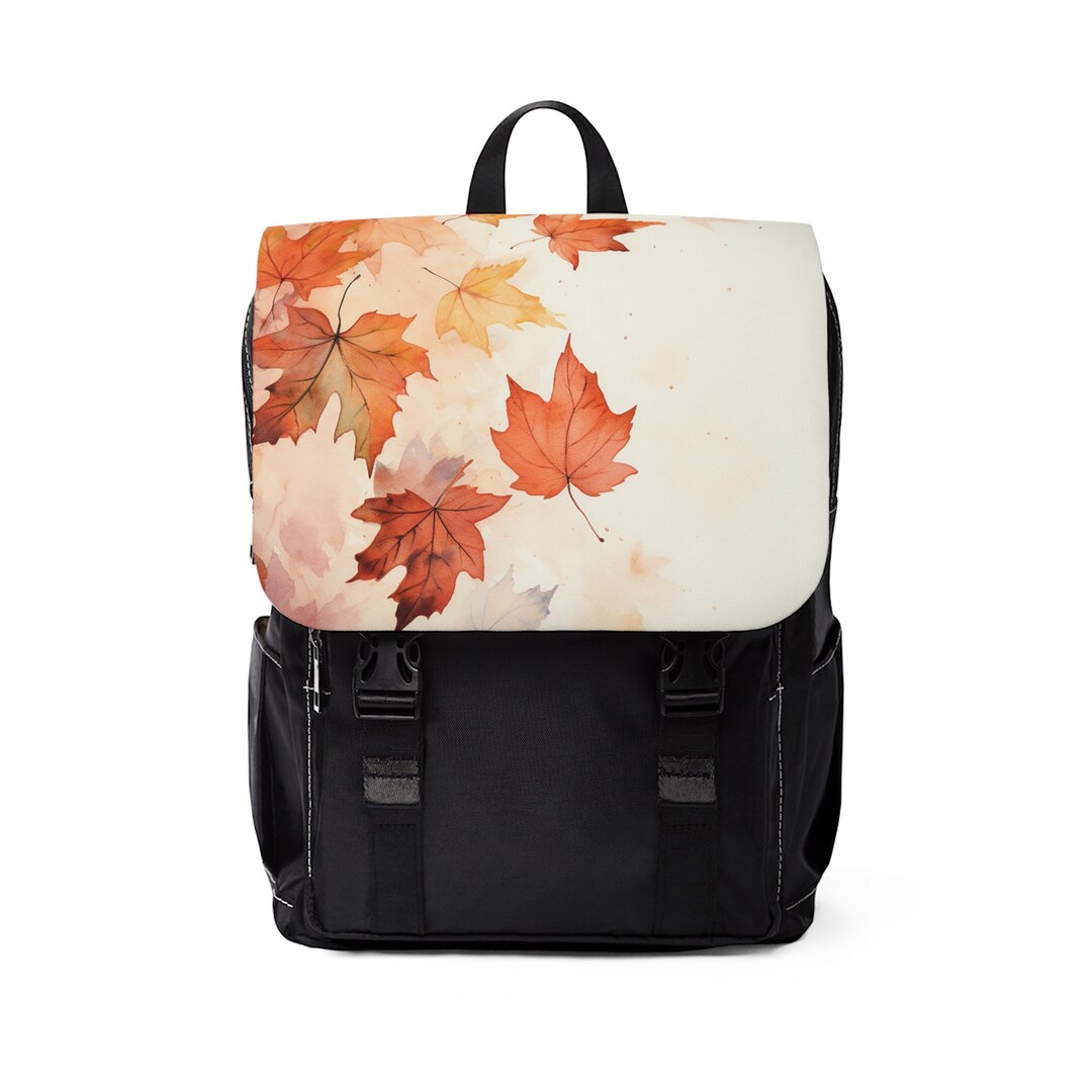 Autumn Leaves Backpack. Fall Colors, Durable Seasonal Bag - Etsy