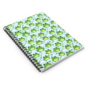 Silly Frogs Spiral Notebook, Amphibians, Gift for Teacher, Fall Term ...