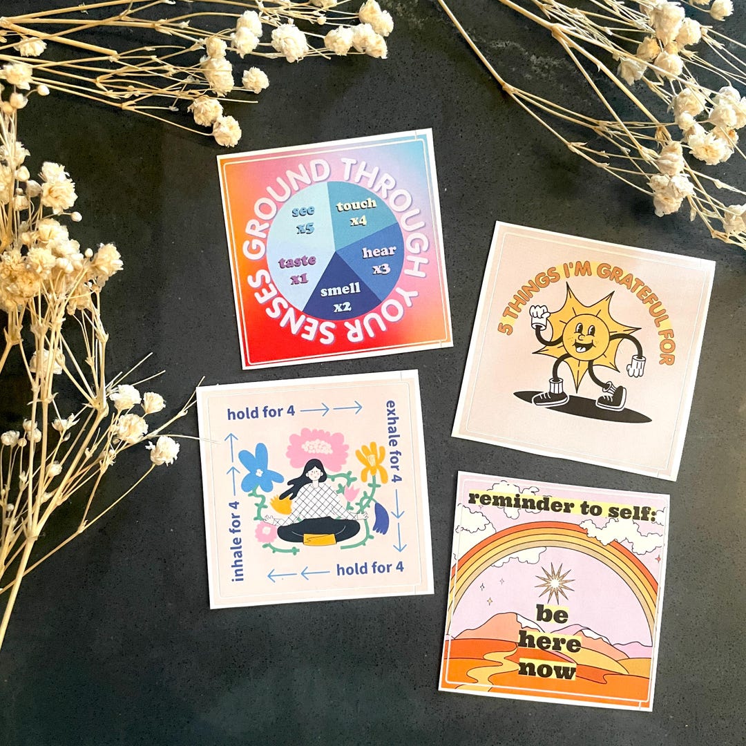 Self-care, Mental Health, and Wellness Coping Skill Stickers - Etsy