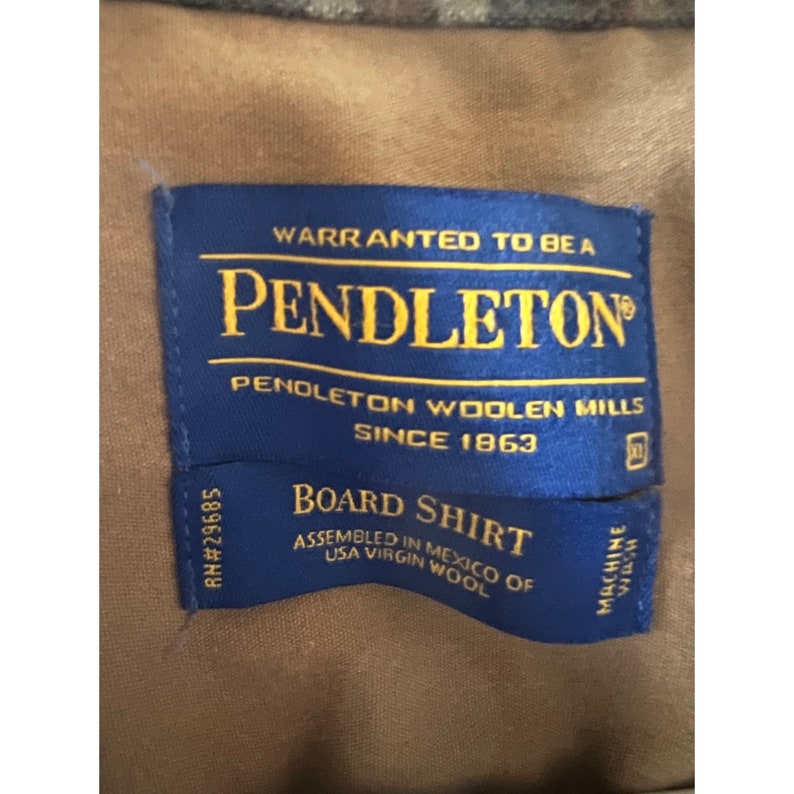 Pendleton Vintage Virgin Wool Plaid Button up Board Shirt XL Flap Pockets USA - Etsy