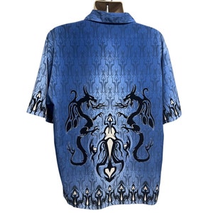 Dragonfly Mens Vintage Rockabilly Blue All Over Print Dragons Flames ...