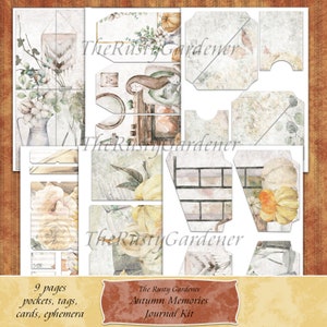 Printable Autumn Memories Journal, Junk Journal, Digital Download ...