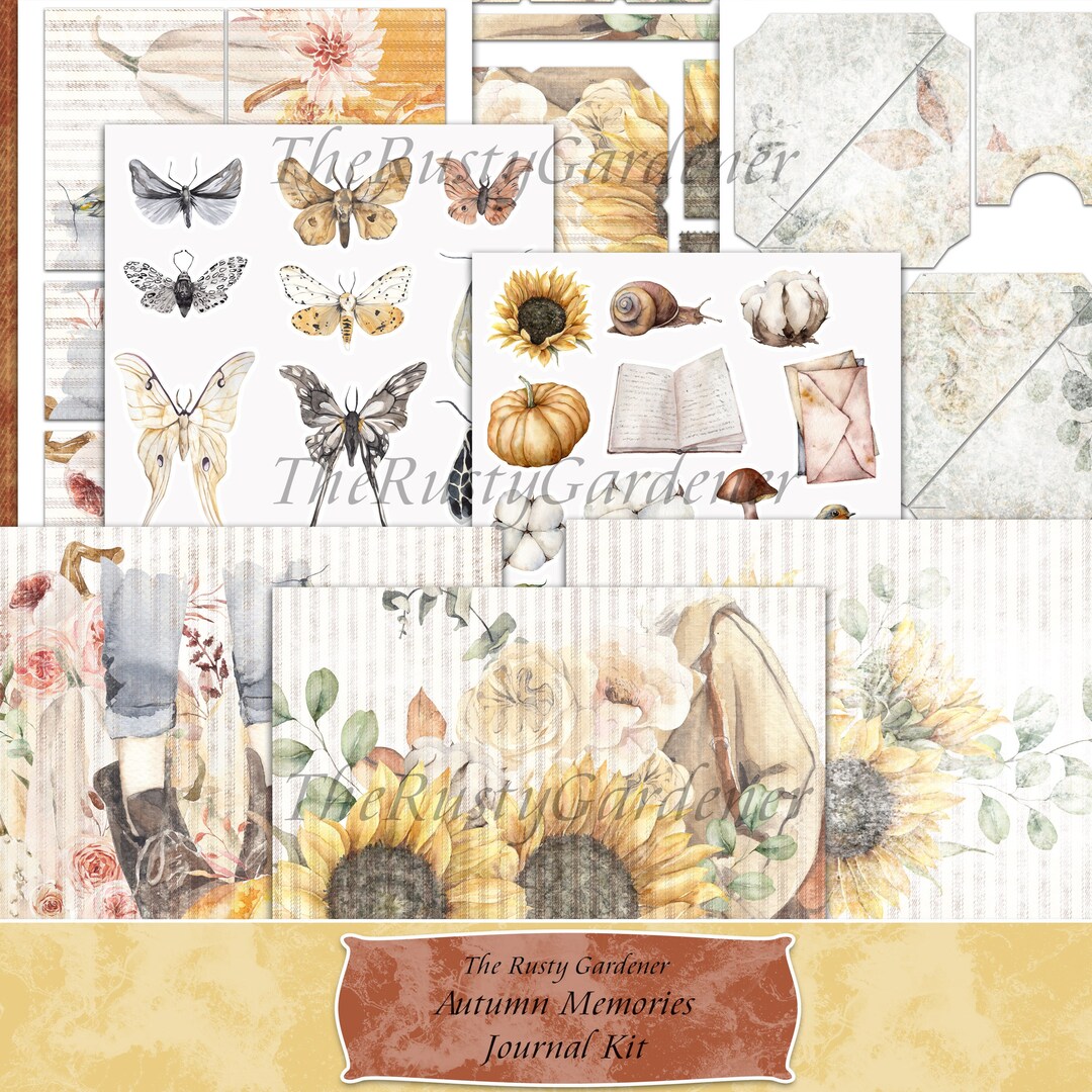 Printable Autumn Memories Journal, Junk Journal, Digital Download ...