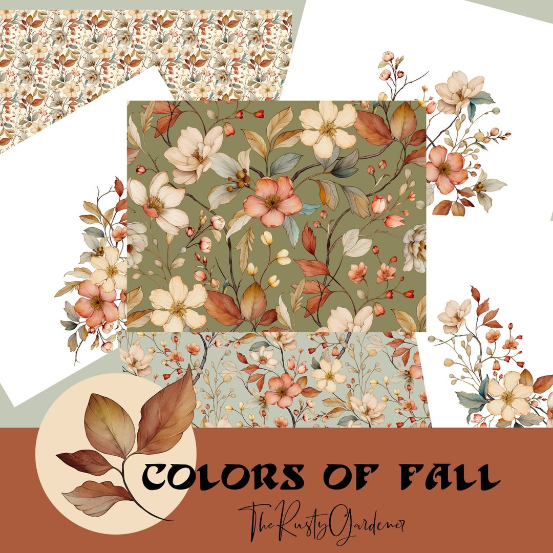 Digital Kit Colors of Fall, Downloable Kit, Fall, Autumn, Junk Journal ...