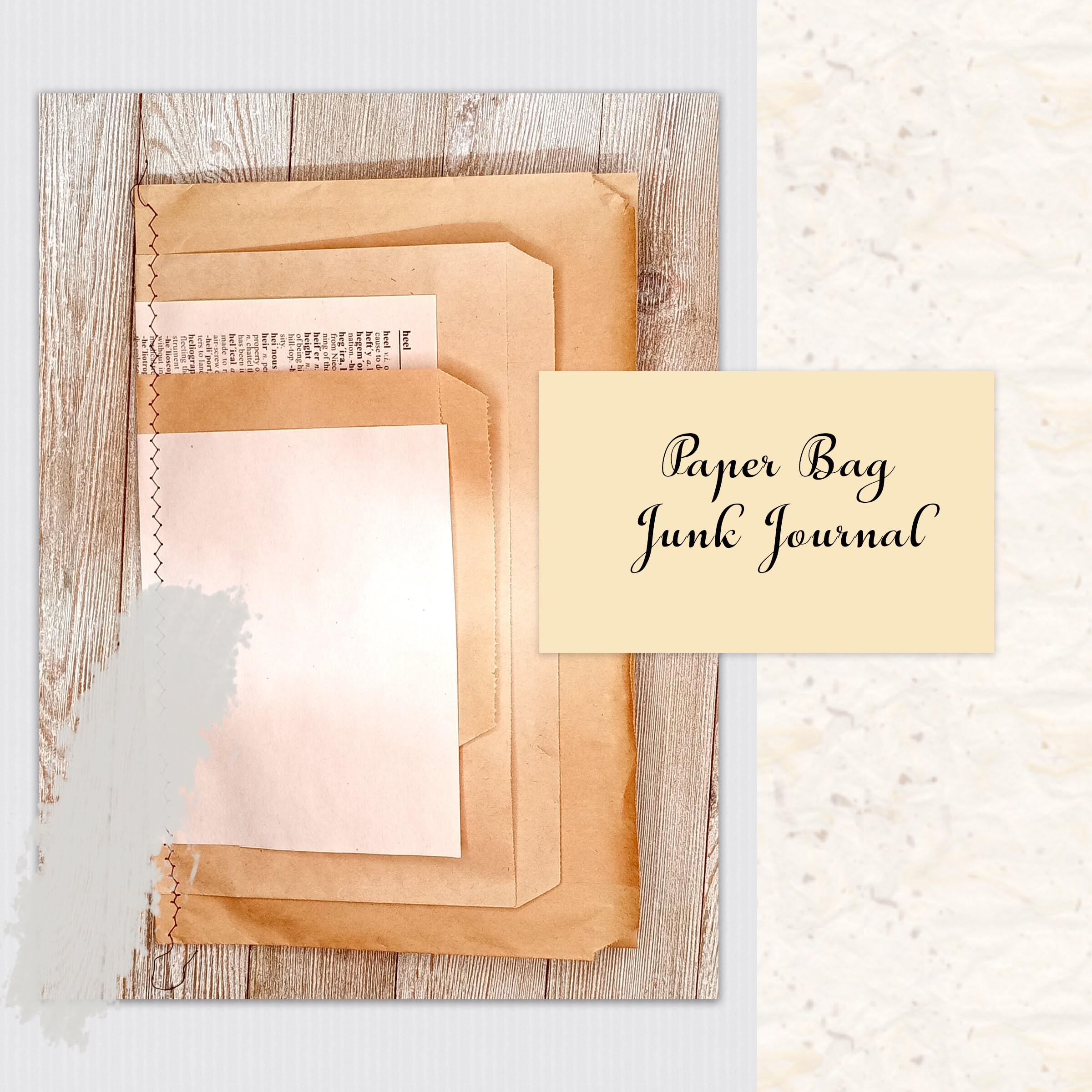 Empty Paper Bag Journal Blank Junk Journal Ready for You to - Etsy