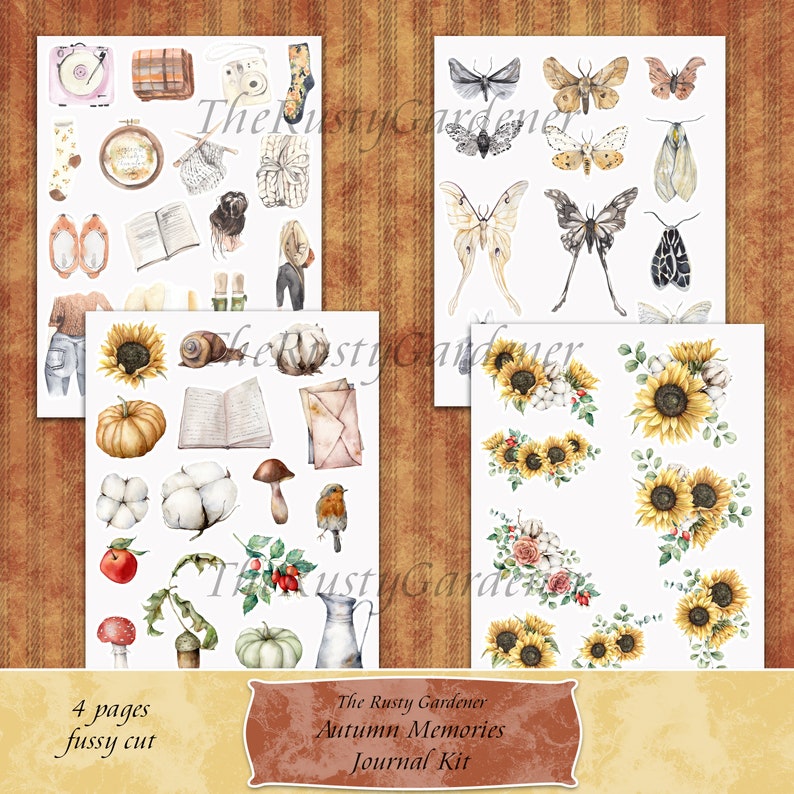 Printable Autumn Memories Journal, Junk Journal, Digital Download ...