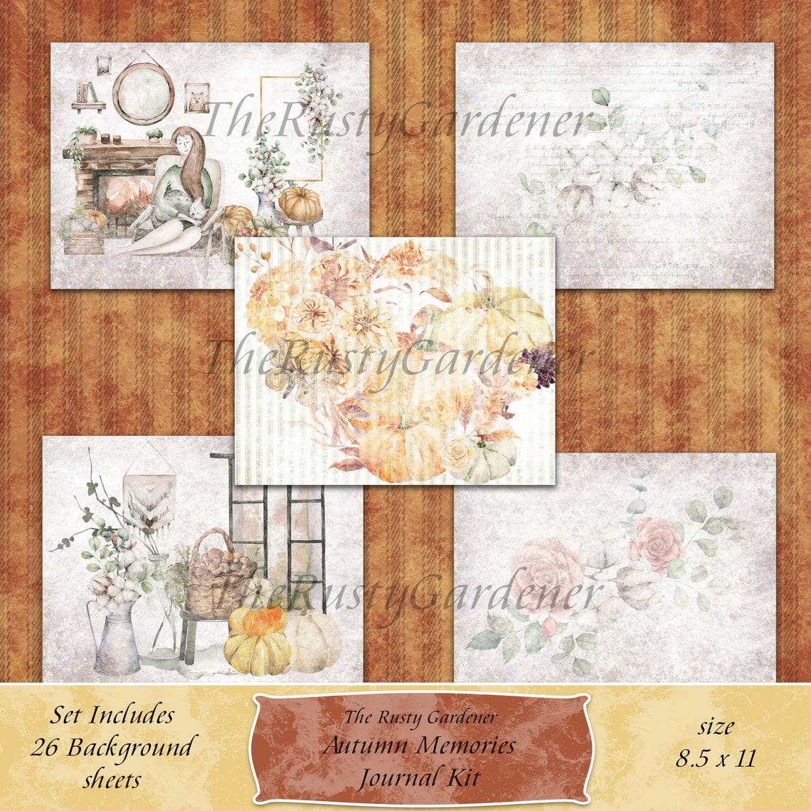 Printable Autumn Memories Journal, Junk Journal, Digital Download ...