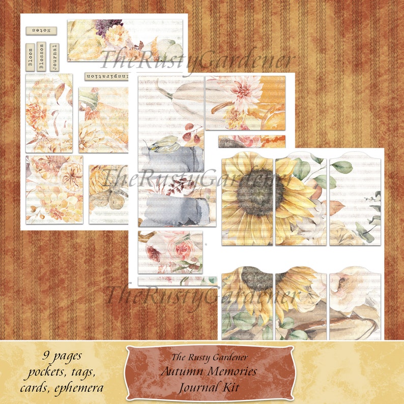 Printable Autumn Memories Journal, Junk Journal, Digital Download ...