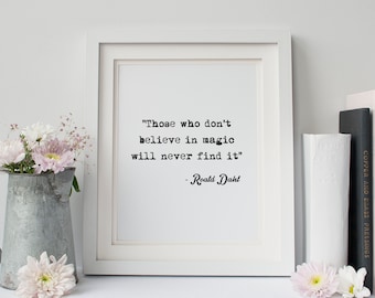 Roald Dahl Quote | Etsy