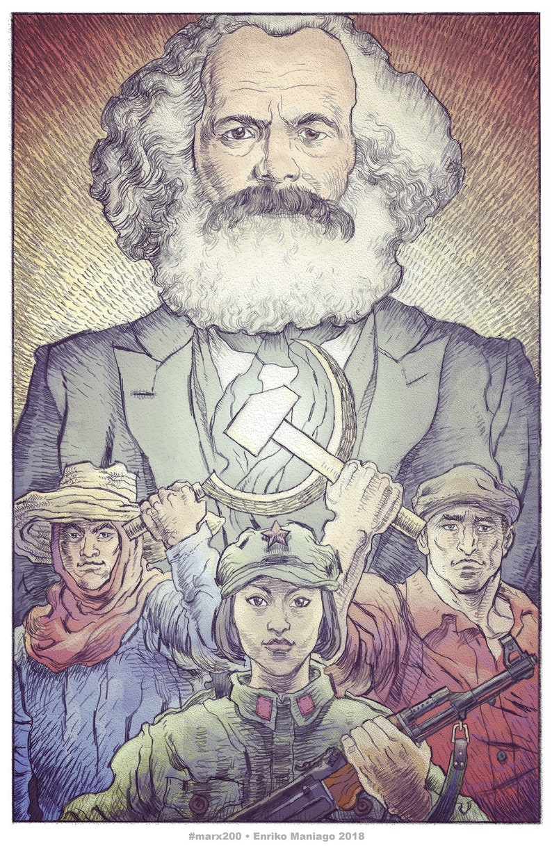 Karl Marx 200 Years Full Color | Etsy