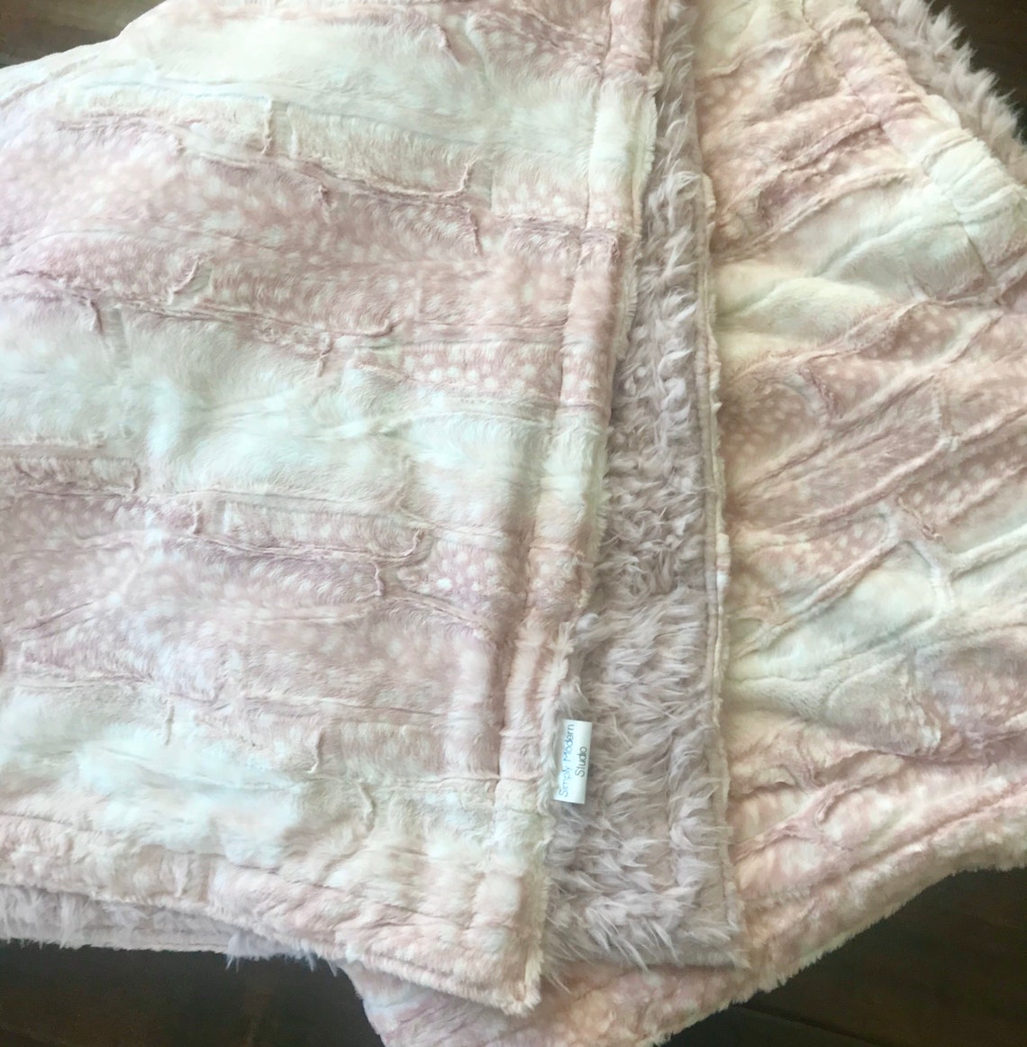 Rosewater Pink Faux Fur Throw, Pink Llama Faux Fur Throw, Pink Deerskin ...