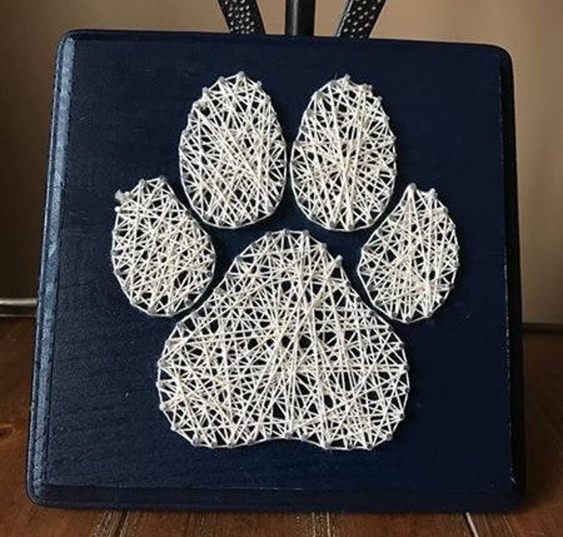 Paw Print String Art | Etsy