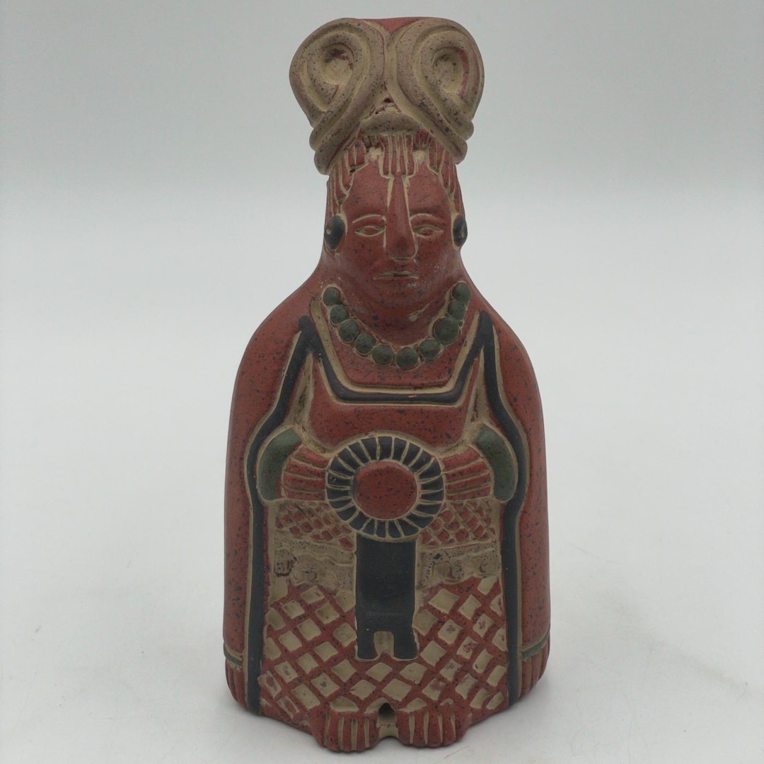 Vintage Clay Dancing Idol Mayan Aztec Inca Art Figure Terra Cotta ...