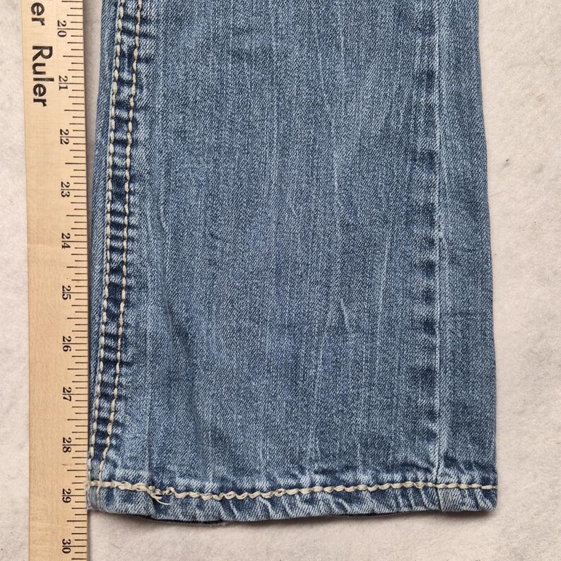 Y2K VTG Ultra Low Rise MUDD Blue Denim Jeans Boot Flare Sz 11 ...
