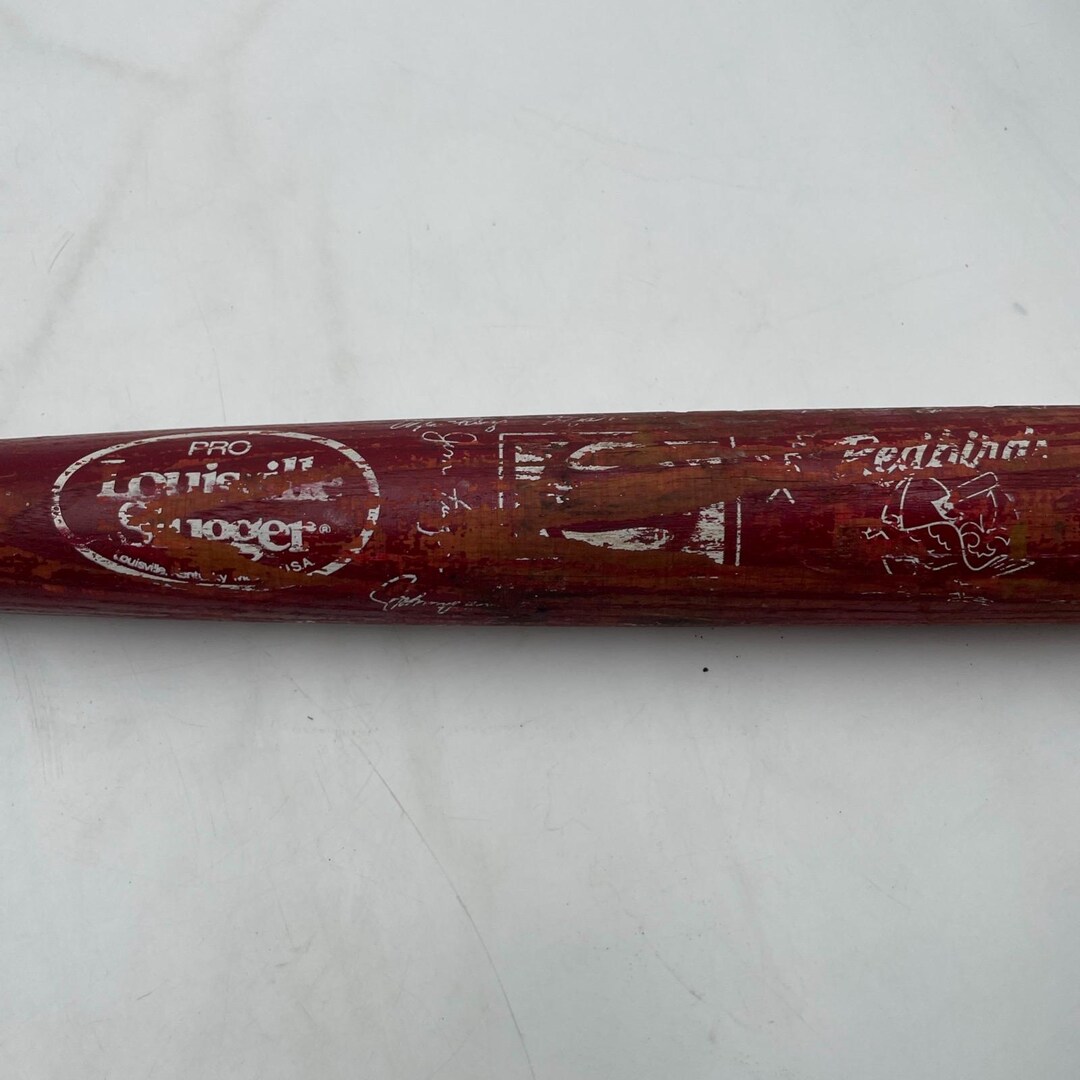 Vintage Louisville Slugger Red Wood Bat Redbirds 28” Baseball ...
