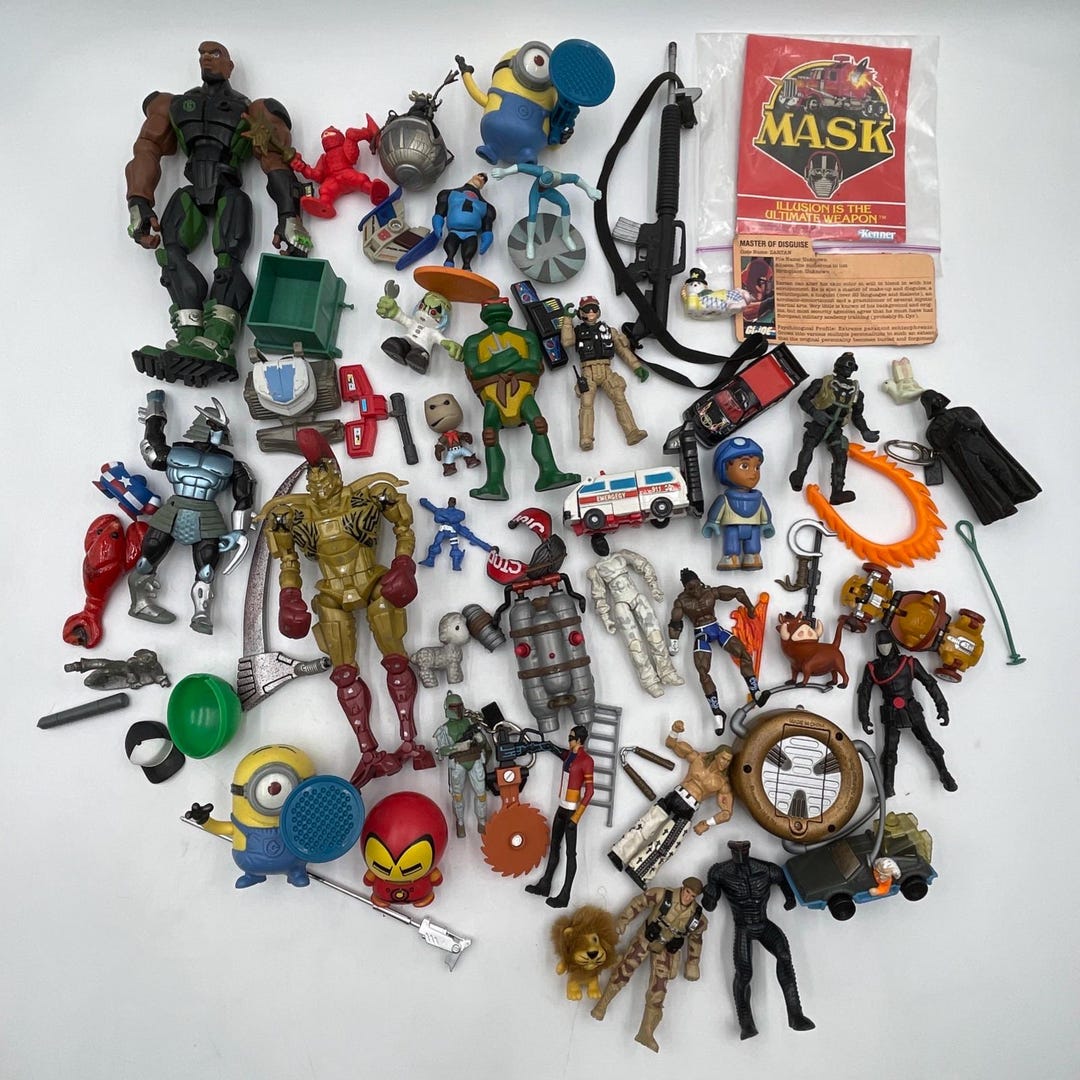 Vintage 90s 2000s Y2K Large Toy Lot TMNT Star Wars Wrestling Action ...