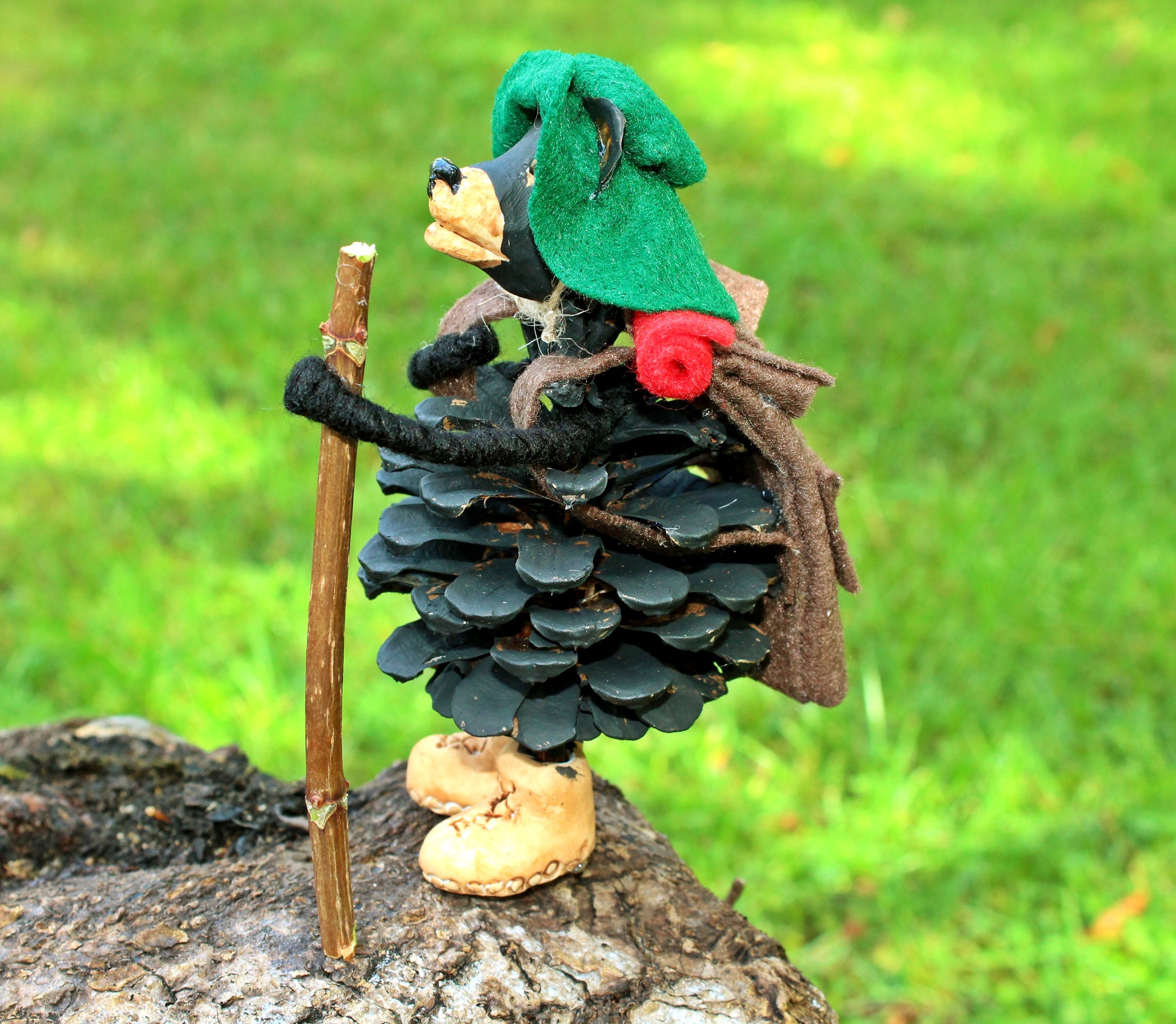 Hiking Black Bear Figurine, ADK 46R, Gift for a Hiker, Adirondack Black ...