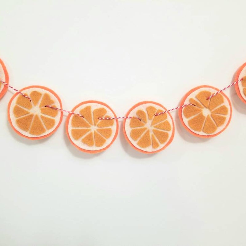 Orange Bunting - Etsy