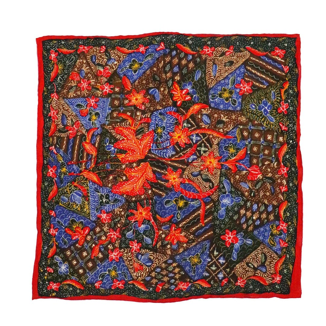 Full Hand Drawn Batik Tulis Bandana Authentic, 100% Soft Cotton, Pink ...