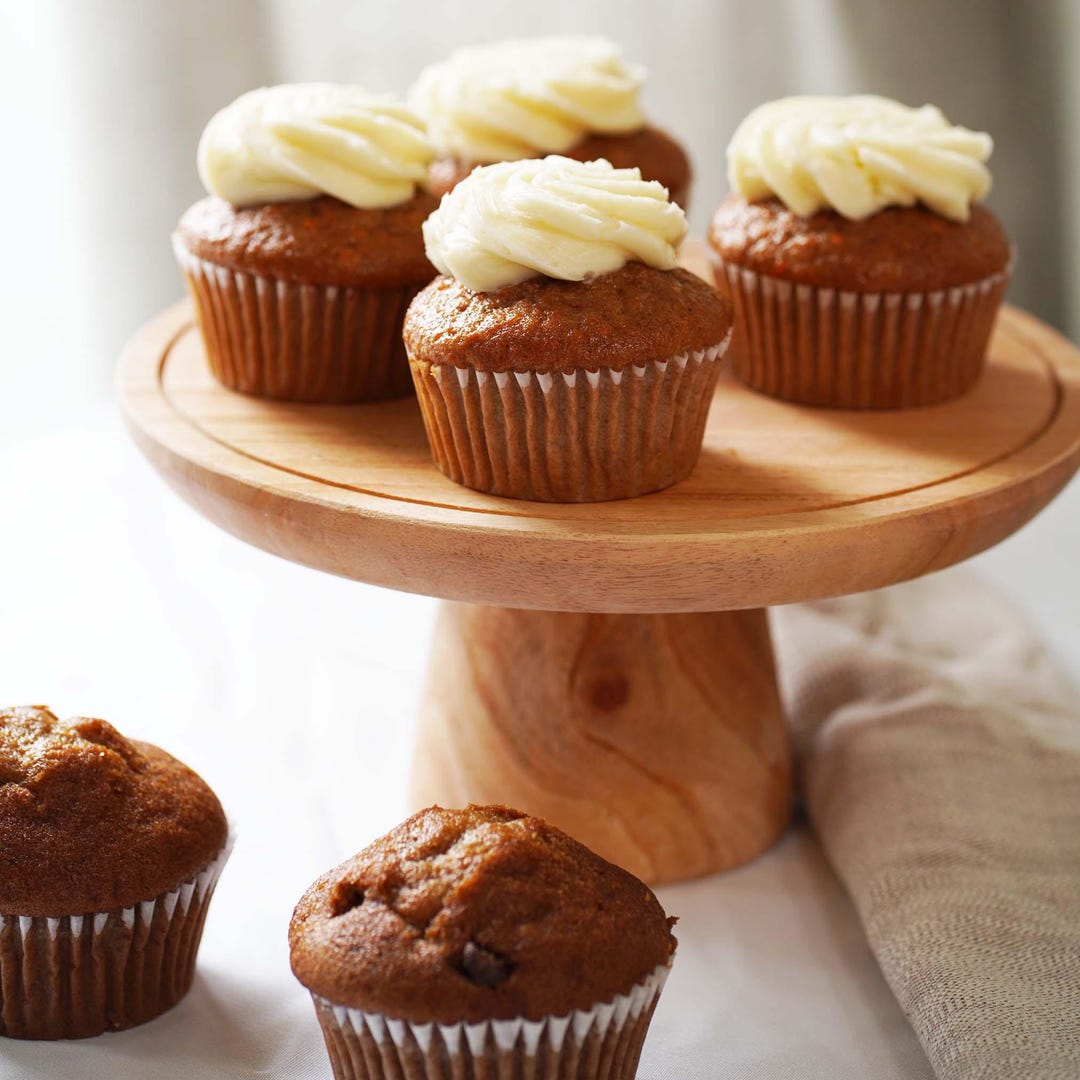 Mahogany Wood Cake Stand Medium Size, Farmhouse Decor Bake Stand ...