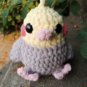 PATTERN/INSTRUCTIONS Cockatiel, Bird Pattern, Charlie the Cockatiel ...