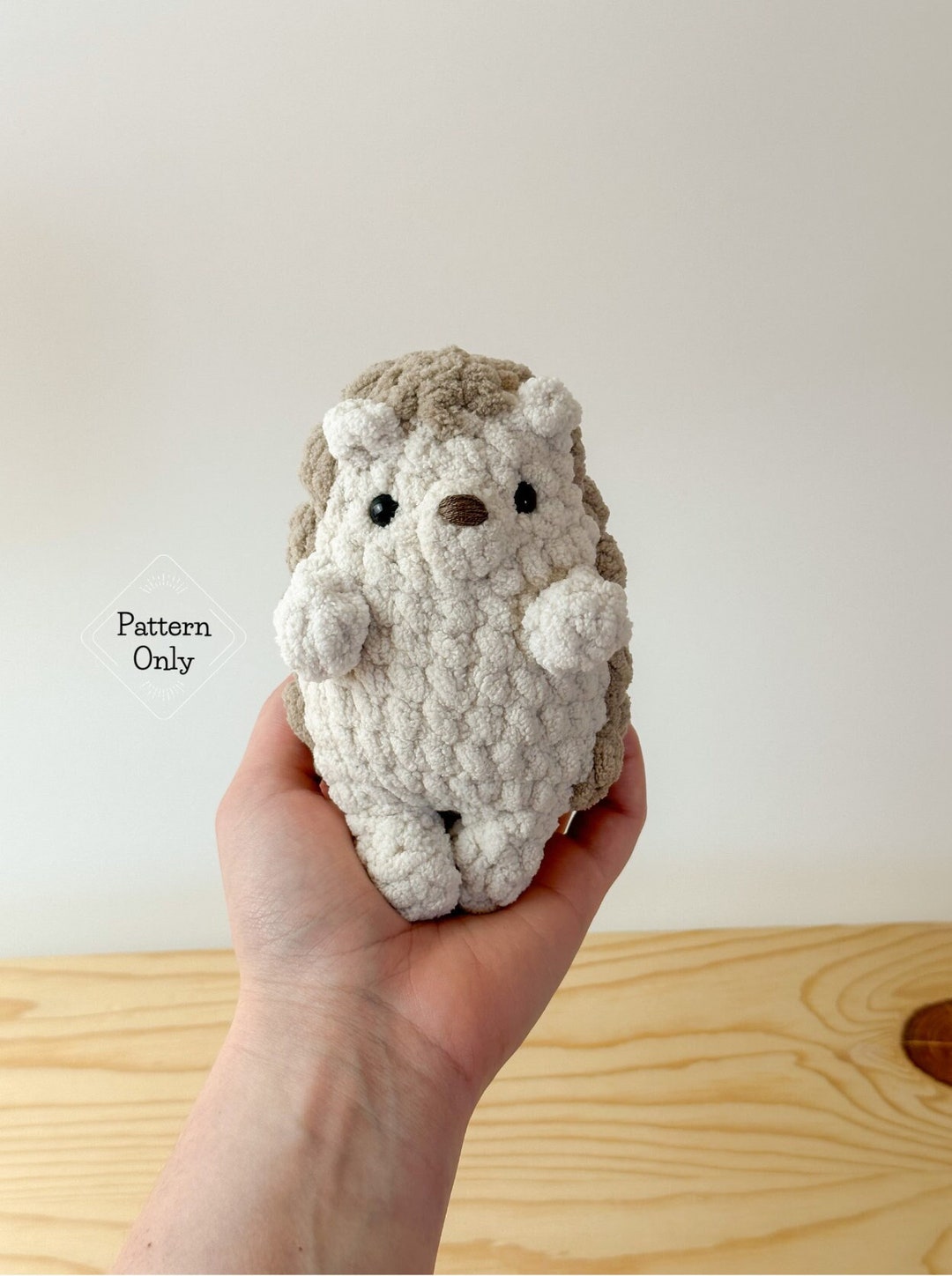 PATTERN/INSTRUCTIONS Hedgehog, Low-sew Pattern, Amigurumi Pattern ...
