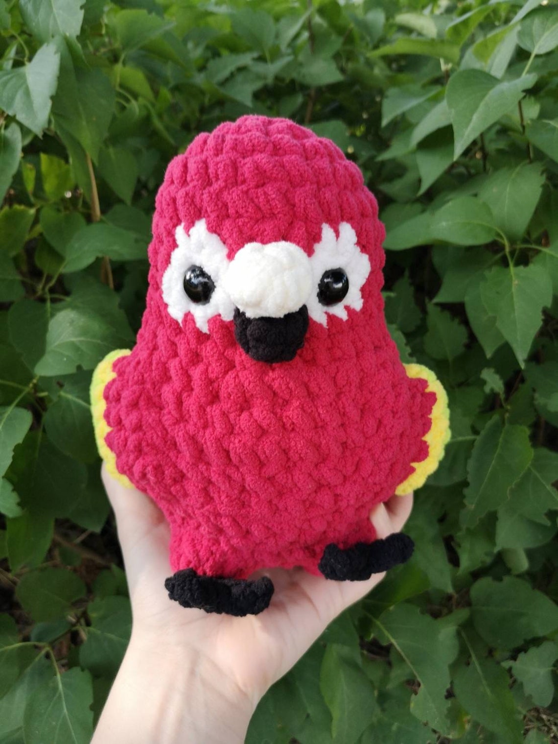 PATTERN/INSTRUCTIONS Scarlet Macaw Pattern, Bird Crochet Pattern ...