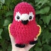 PATTERN/INSTRUCTIONS Scarlet Macaw Pattern, Bird Crochet Pattern ...