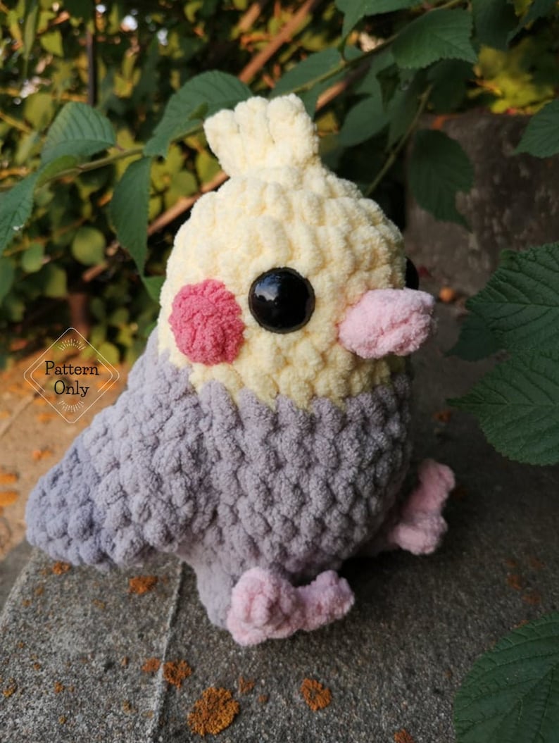 PATTERN/INSTRUCTIONS Cockatiel Bird Pattern Charlie the | Etsy