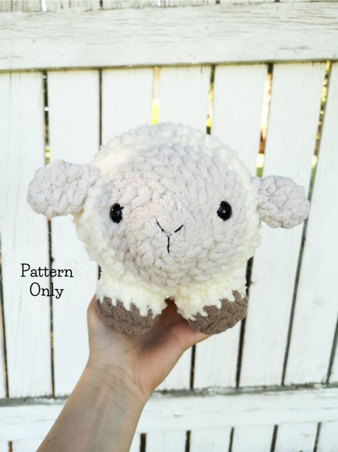 PATTERN/INSTRUCTIONS Sheep, Sheep Pillow Pattern, Cute Sheep Plushie ...
