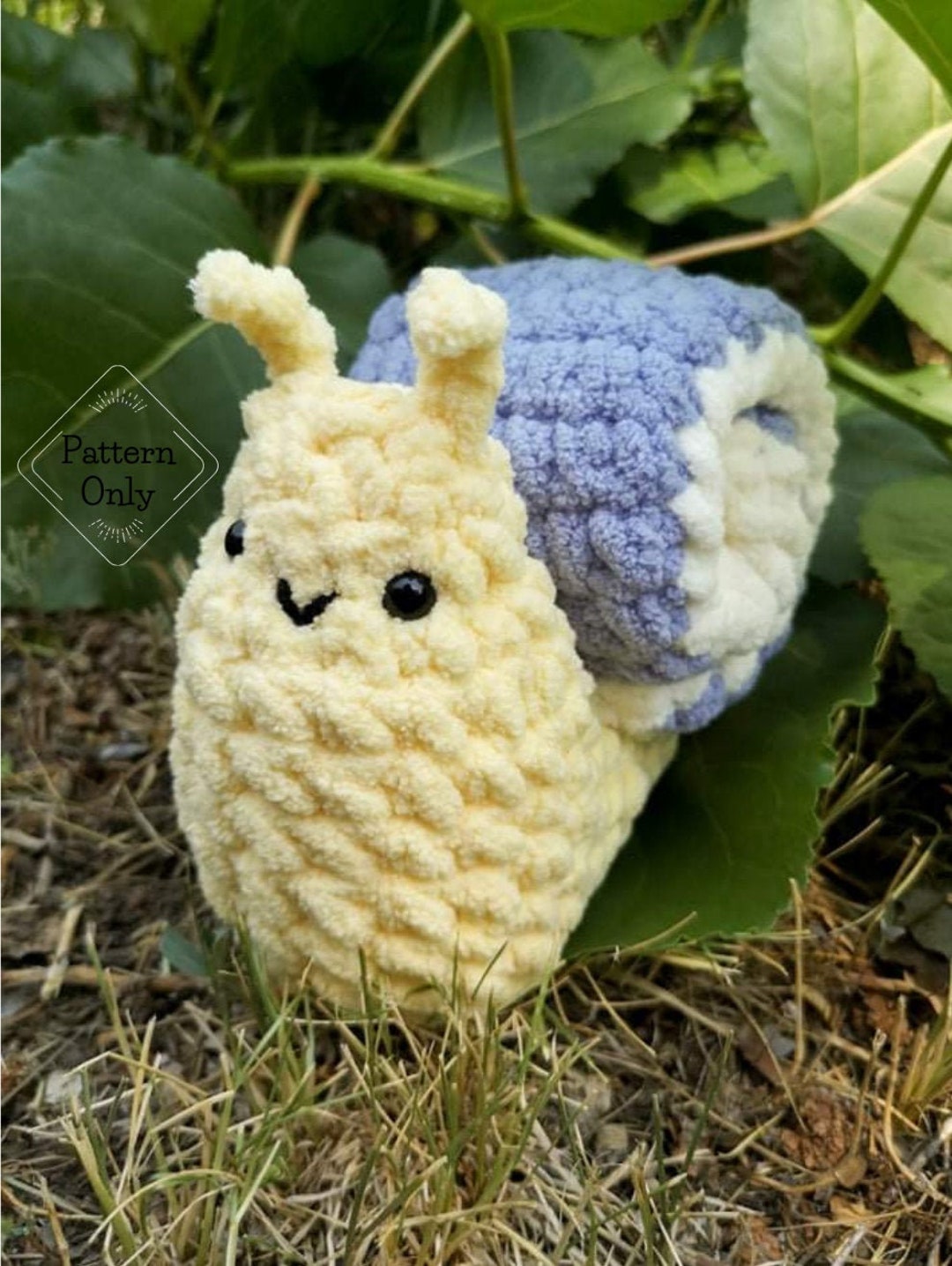 PATTERN/INSTRUCTIONS Snail, Snail Pattern, Shelley the Snail, Snail ...