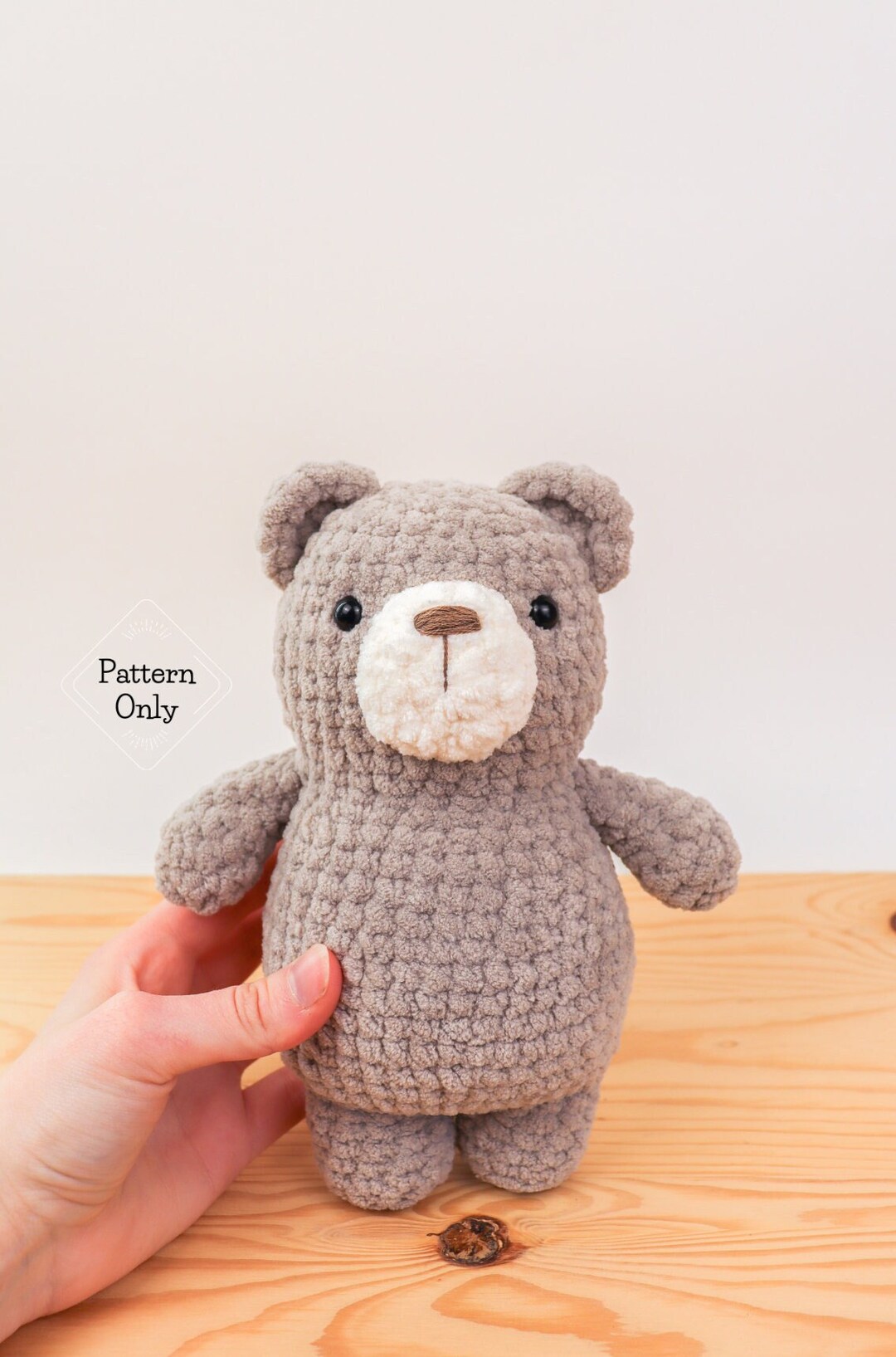 PATTERN/INSTRUCTIONS Bear, Amigurumi Bear Pattern, Teddy Bear Pattern ...