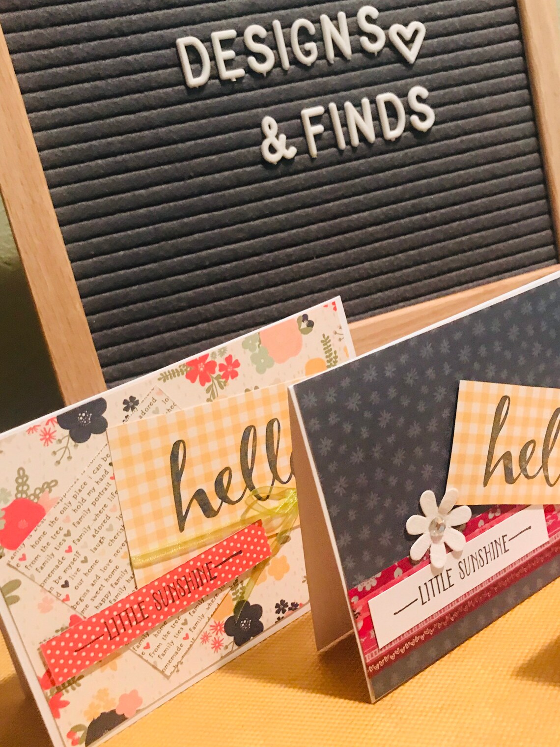 Hand Stamped Hello! Little Sunshine! Cards Any Occasion - Set of 3 - Etsy