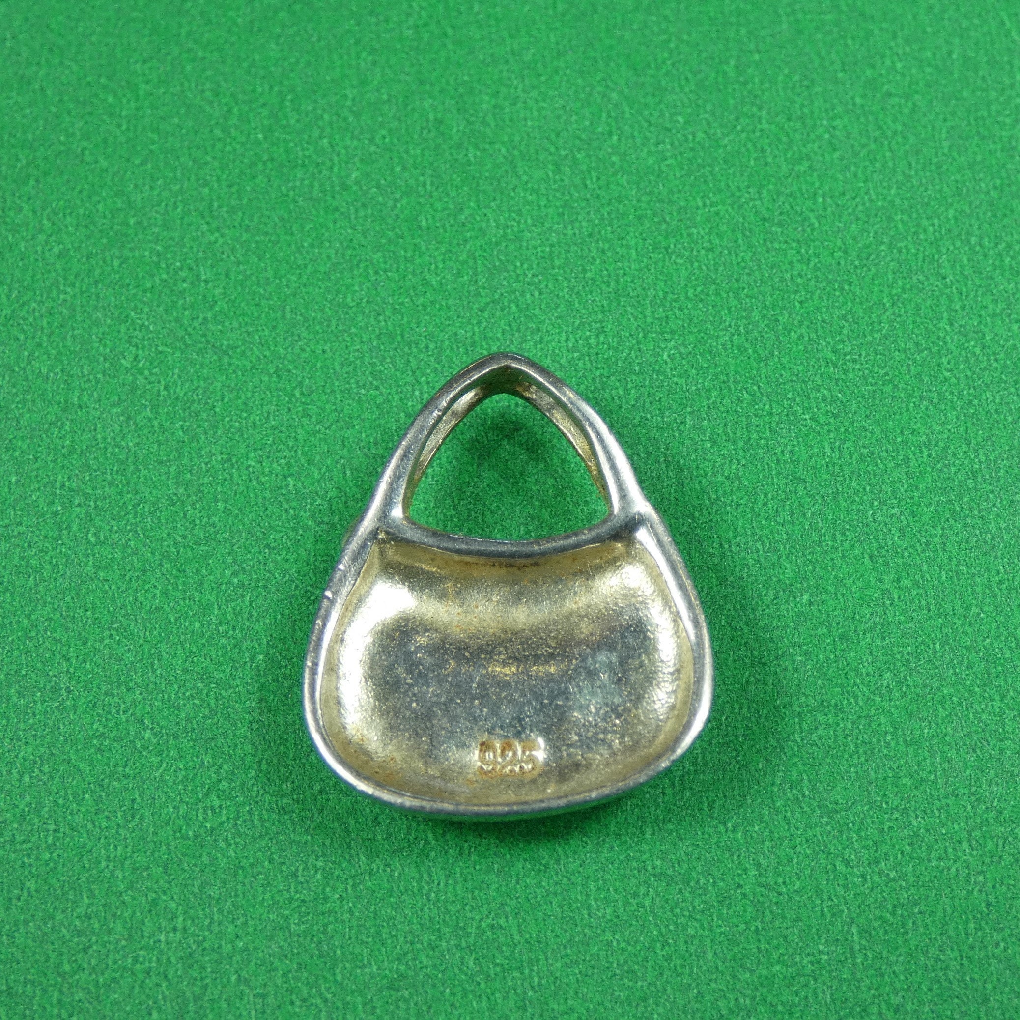 Vintage Sterling Silver and Paste Ladies Handbag / Purse Charm - Etsy