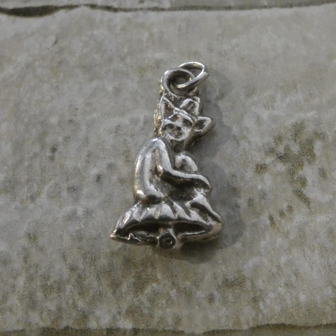 Vintage Sterling Silver Cornish Pixie Imp Charm / Pendant - Etsy
