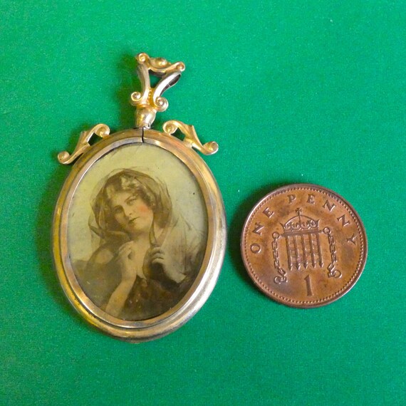 Antique Edwardian 9ct Gold First World War Double Por… - Gem